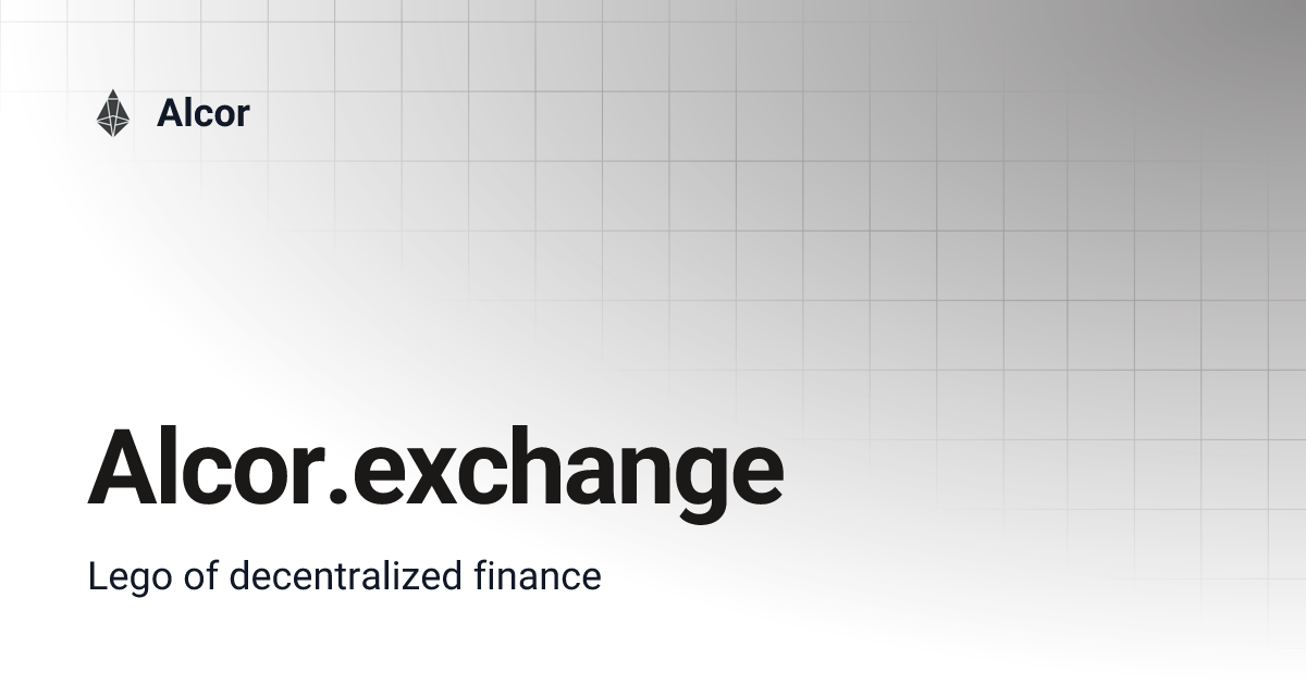 Alcor.exchange | Alcor