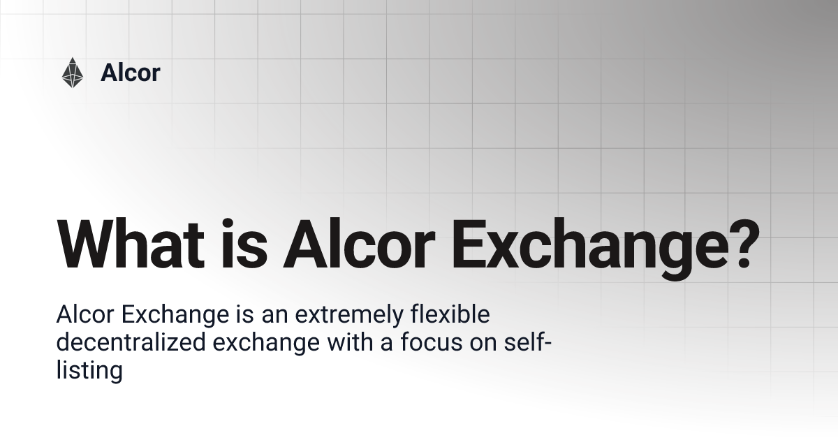 What is Alcor Exchange? | Alcor